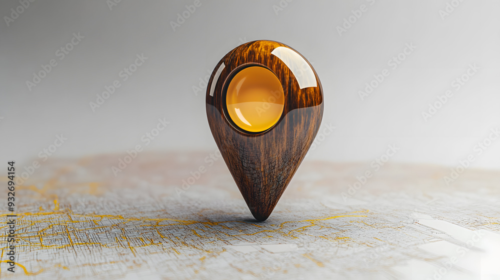 3d location pin png sticker, map symbol on isolated on white background ...