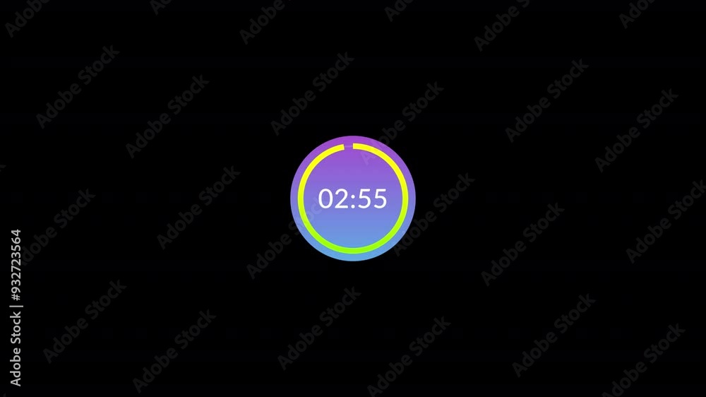 3 minutes countdown animation, 3 minutes circle countdown timer ...