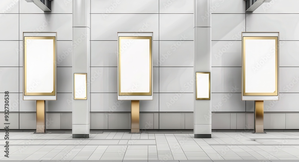 Foto de Gold Corporate Signage System: Design Template Set for Exterior ...