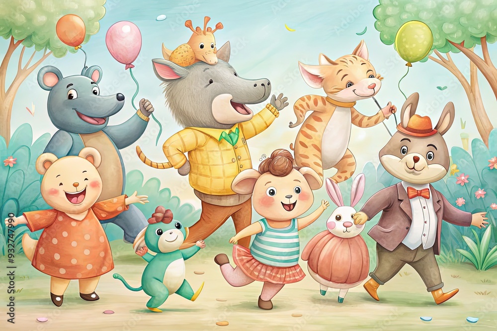 Pastel colors and playful lines bring whimsical characters to life in ...