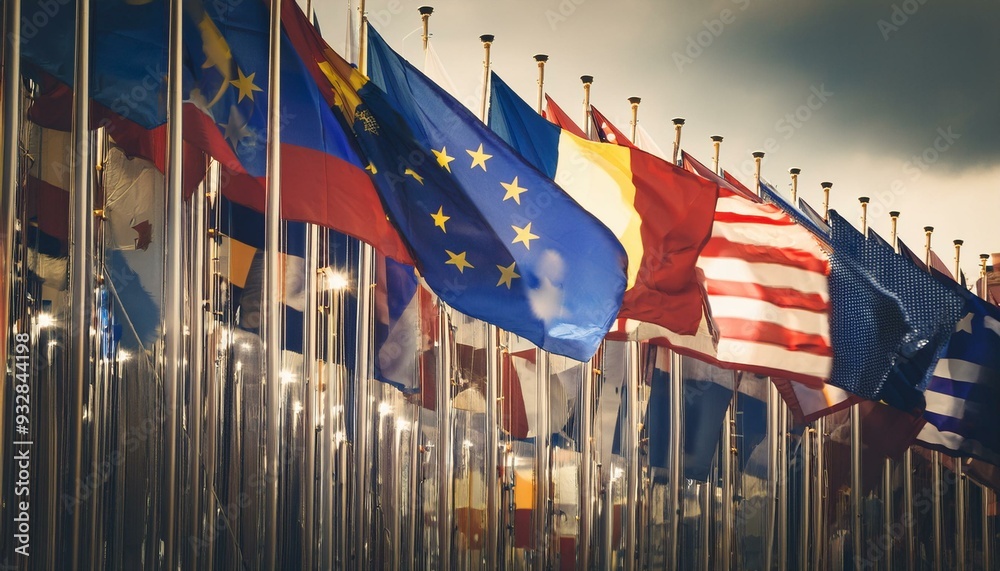 stained window, european union flag, flags of the world, flags of the ...