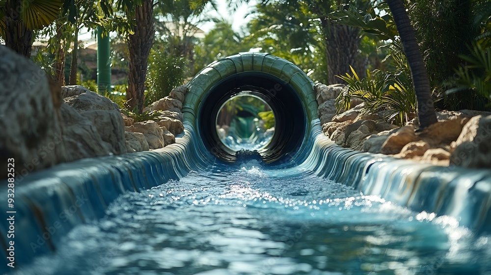 Water Slider Tunnel Tube Siam Amazing Park Water Park Funny Happy ...
