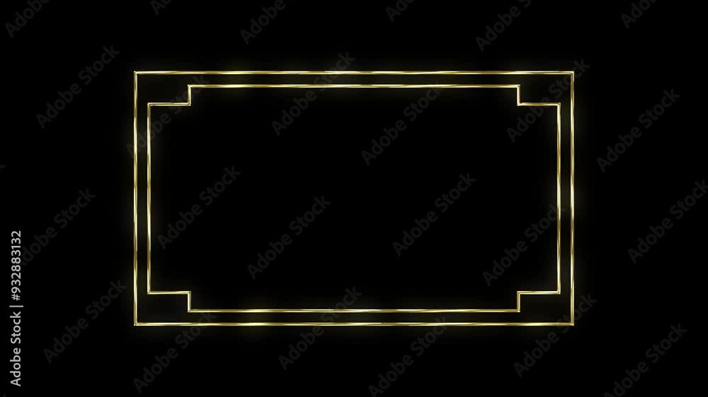 animated gold frame rectangular round oval frame wedding model frame ...
