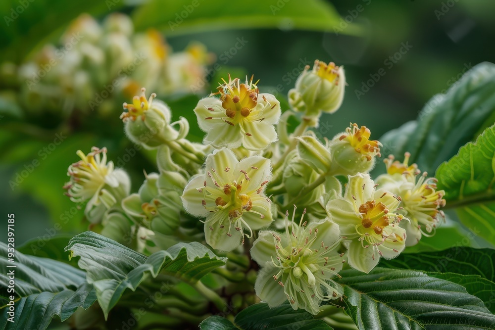 Japanese chestnut flowers are from a deciduous fruit tree in the ...