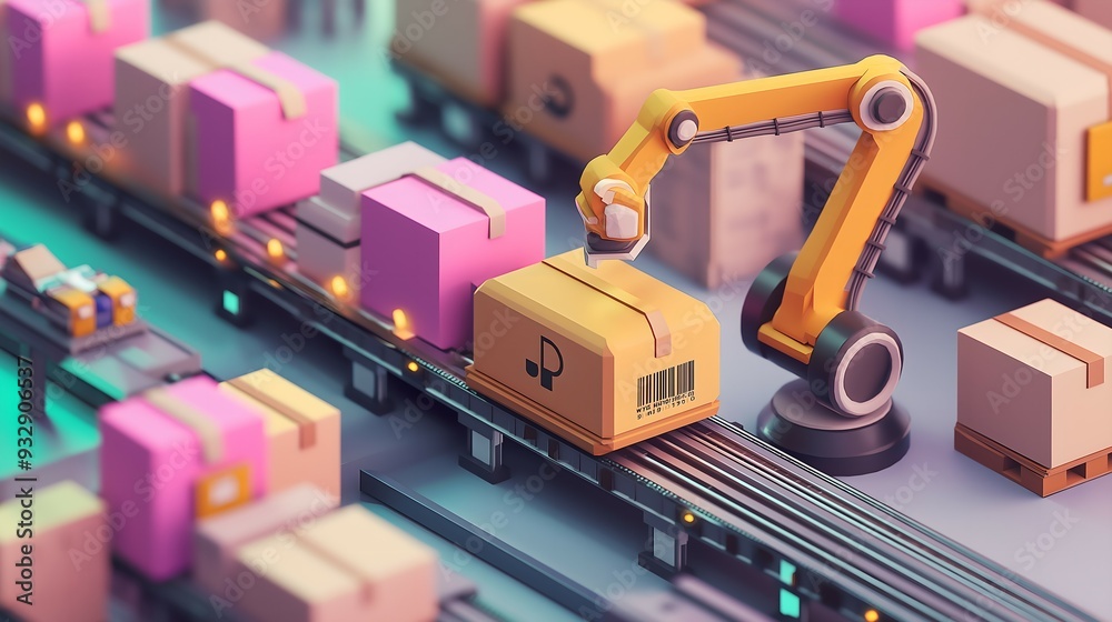 Efficient Parcel Sorting with Conveyor Belts and Robotic Arms in a ...