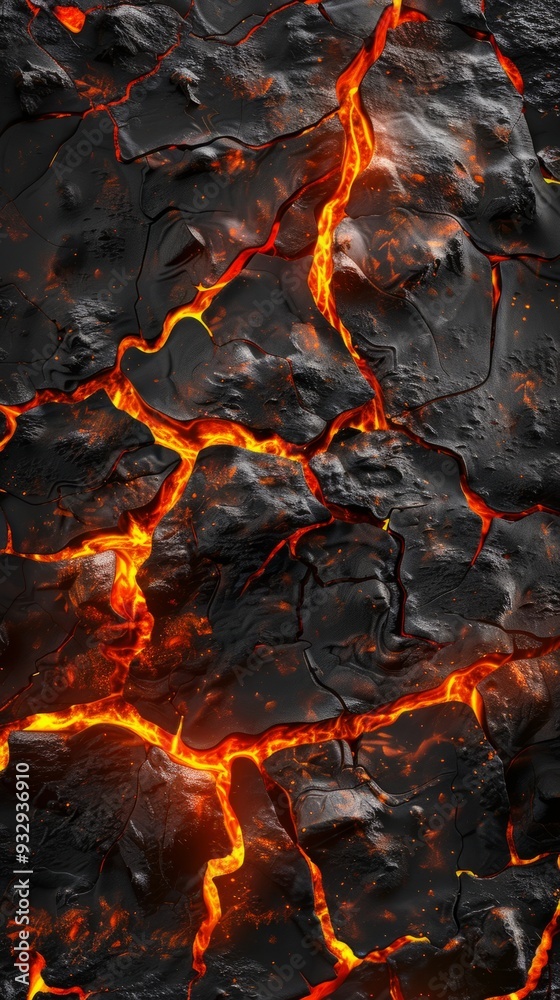 Lava texture fire background rock volcano magma molten hell hot flow ...