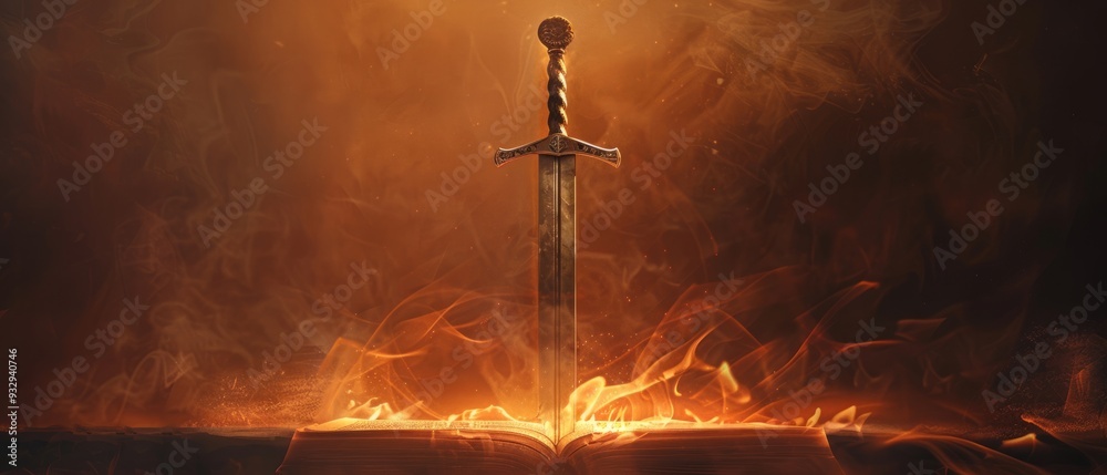 Sword of the spirit. Holy bible. For the word of God is living and ...