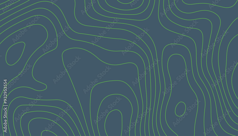 Topographic line map. Abstract blank detailed topographic contour map ...