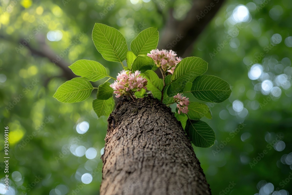 Jarul tree, scientifically known as Lagerstroemia speciosa, displayed ...