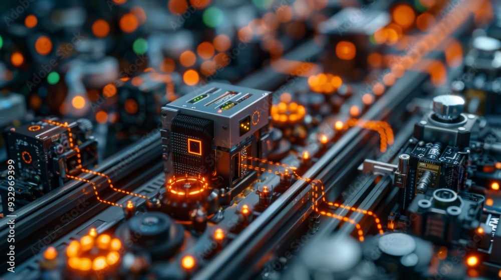 An industrial internet of things IIoT ecosystem connecting machines, sensors, and devices across ...