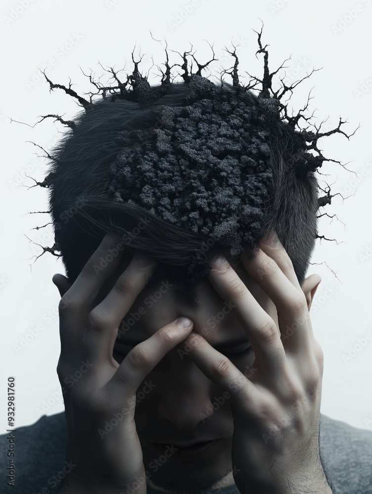 Burdened by the Weight of the World: A man with a heavy heart and mind ...