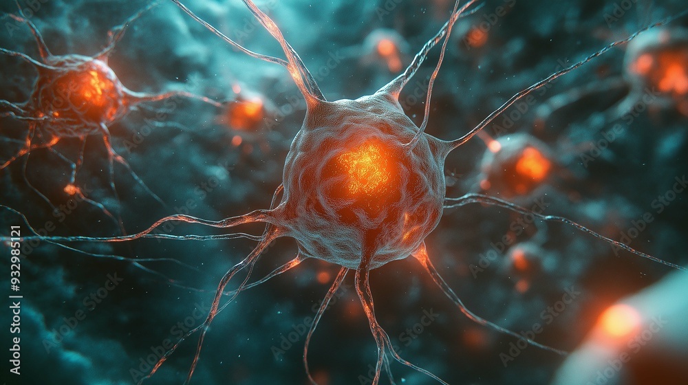 Cartoon 3D muscle cells contracting during a workout, showing the ...