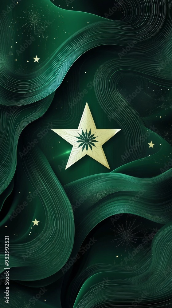 Abstract Vector Illustration for Pakistan Independence Day 2025 ...