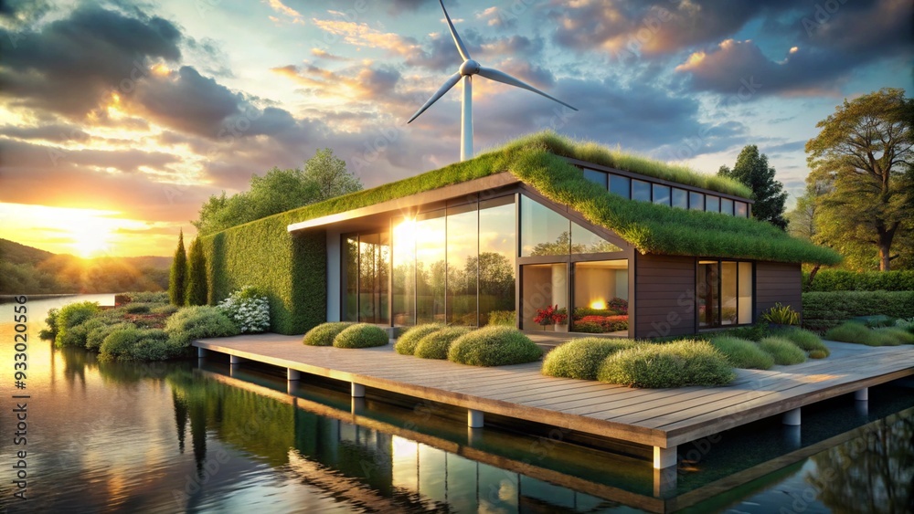 Futuristic city with smart ecosystems: interactive screens display real ...