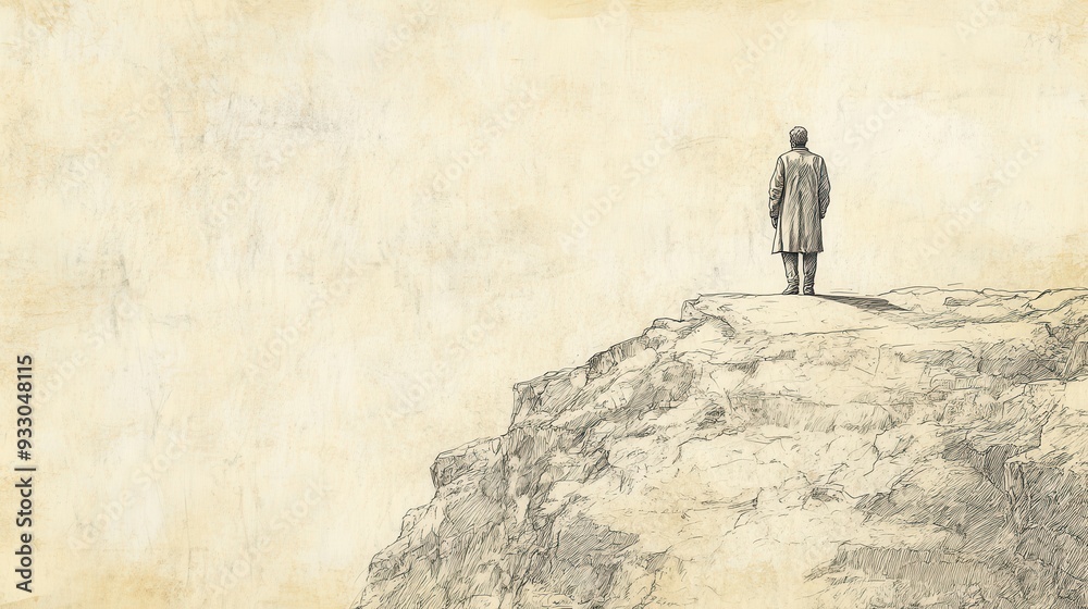 Biblical Illustration of Psalms 14: The Righteous Man Standing Firm on ...