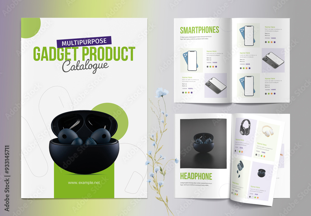 Gadget Product Catalog Layout Stock Template | Adobe Stock