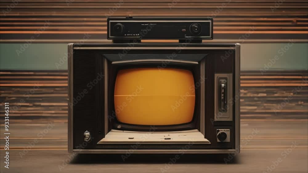 Generate a vintage VHS playback animation Design an infinite loop ...