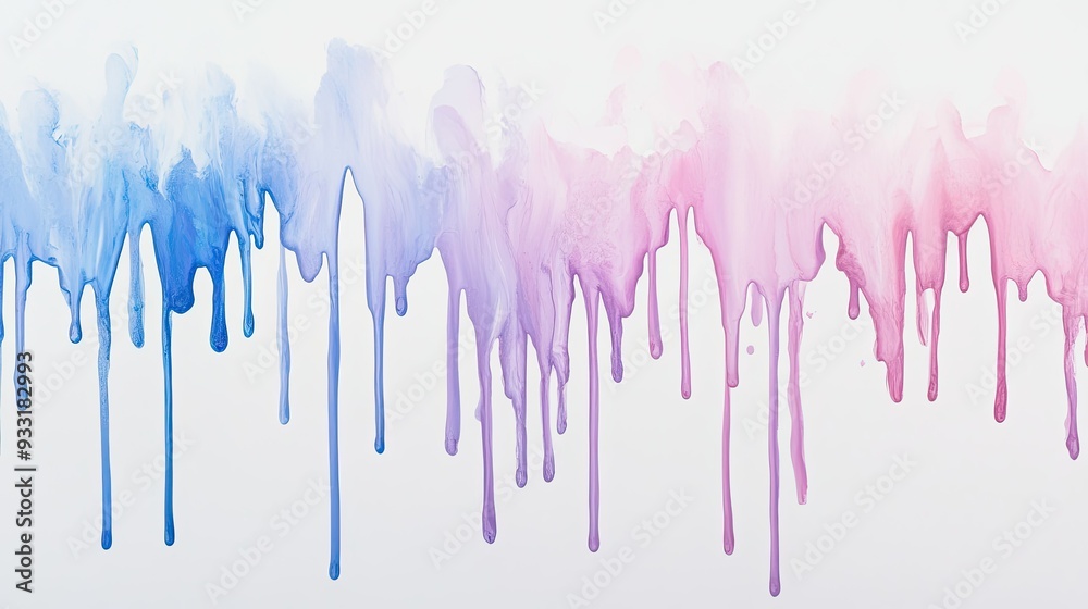 Dripping pastel paint in soft hues, creating a gradient effect on a ...