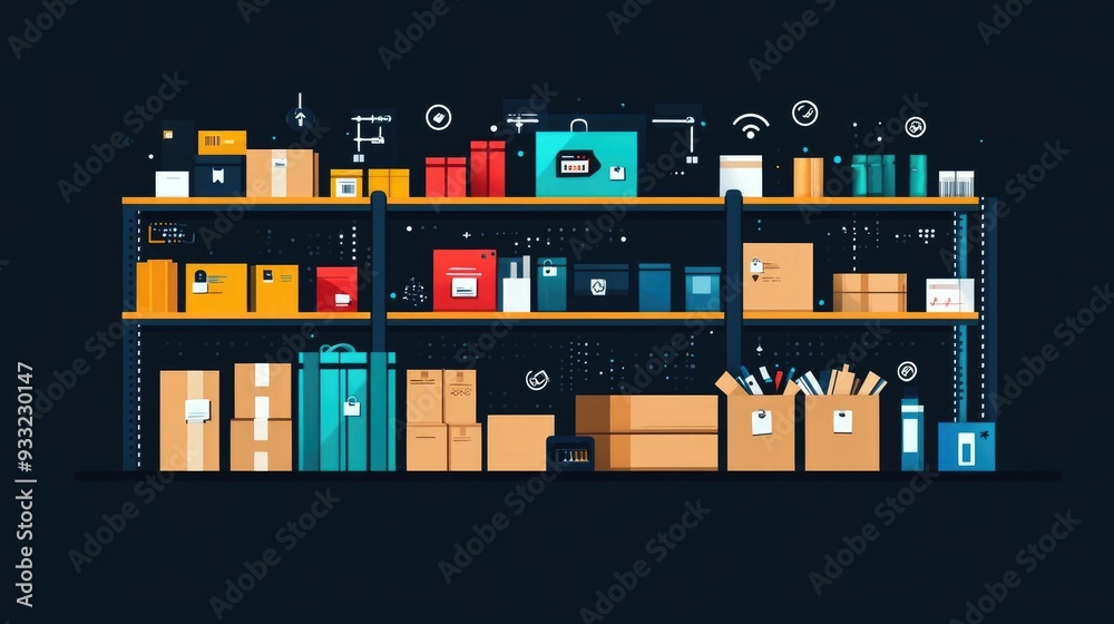 depicting the use of RFID Radio Frequency Identification technology for ...