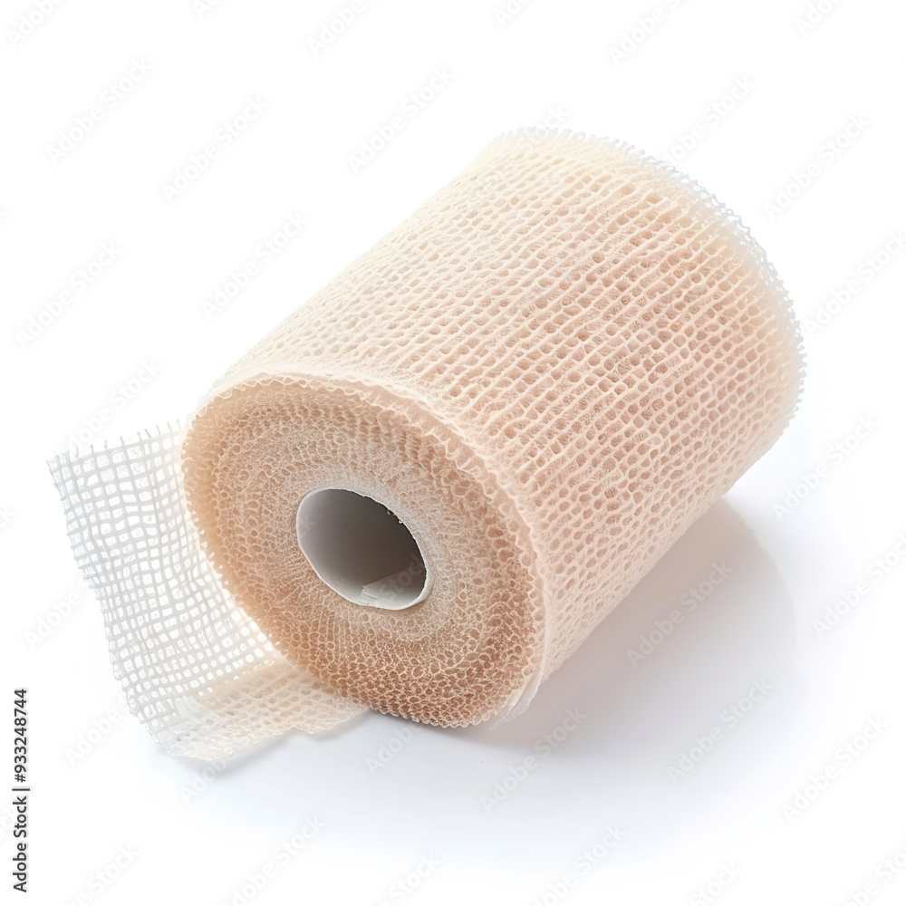 Medical Adhesive Bandage on a White Background - Isolated and Ready for ...
