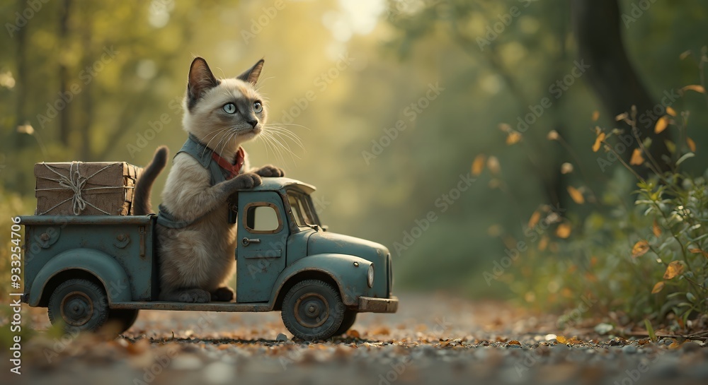 Cute animal wallpaper collection, Delivery cat on duty, Charming feline ...