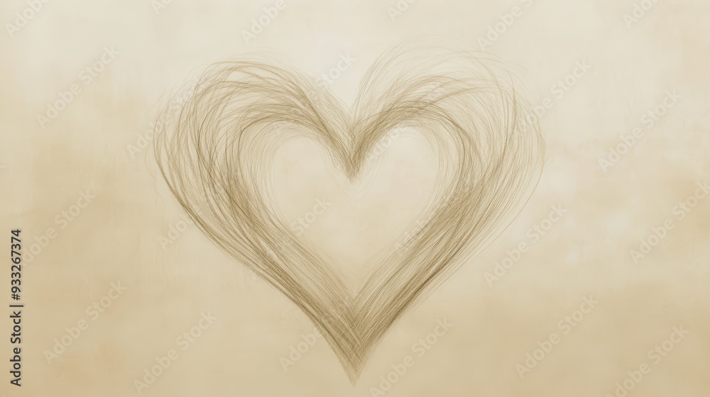 Biblical Illustration of Psalms 25: A heart-shaped symbol enveloped in ...