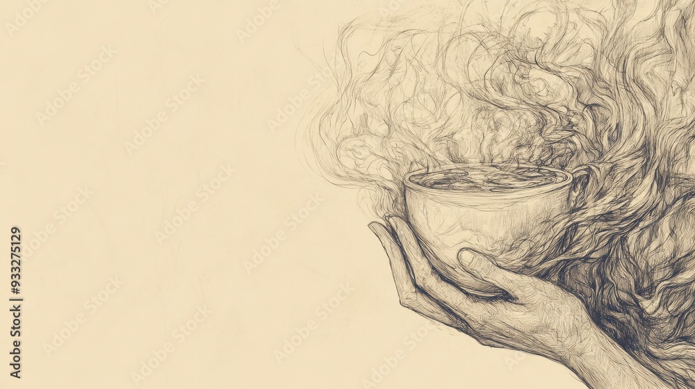 Biblical Illustration of Psalms 23: A cup overflowing with blessings ...