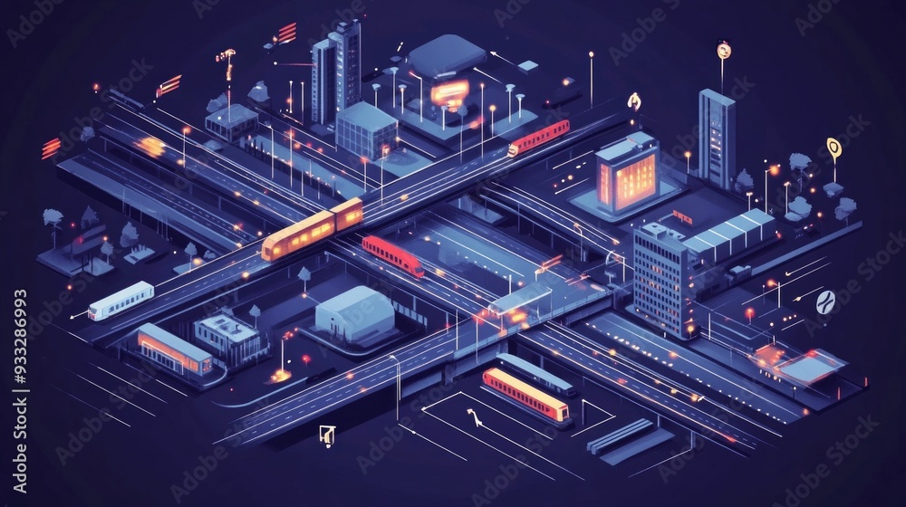 Interconnected Transportation Network Hubs Enabling Efficient Logistics ...