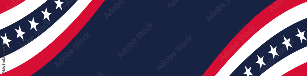 USA Flag Background with Copy Space. Dark Blue Background with ...