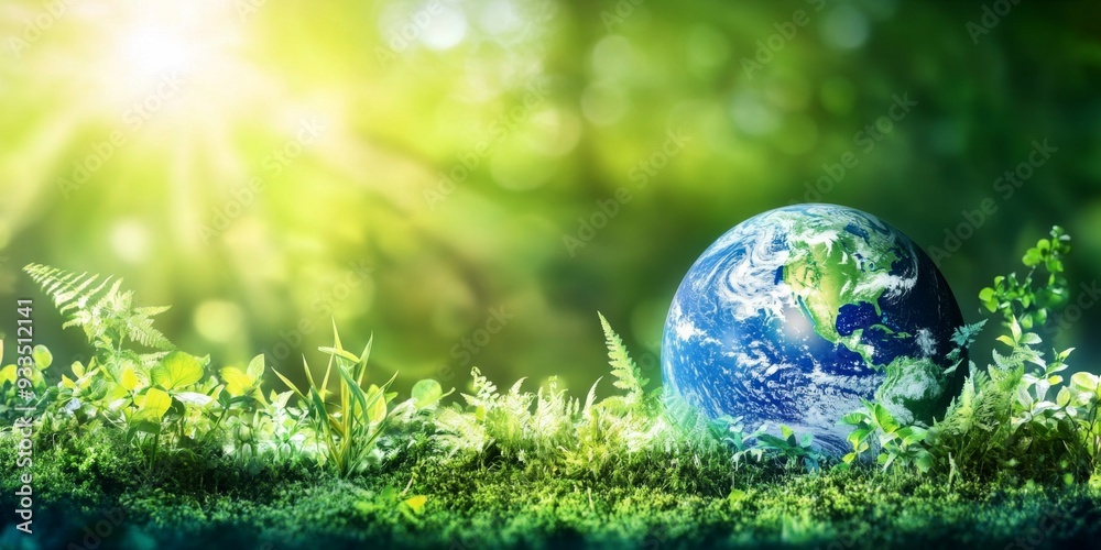 Artistic Representation of Mother Earth: Abstract Design for World ...