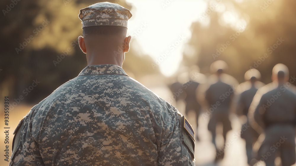 A drill sergeant guiding fresh soldiers through their first day of ...