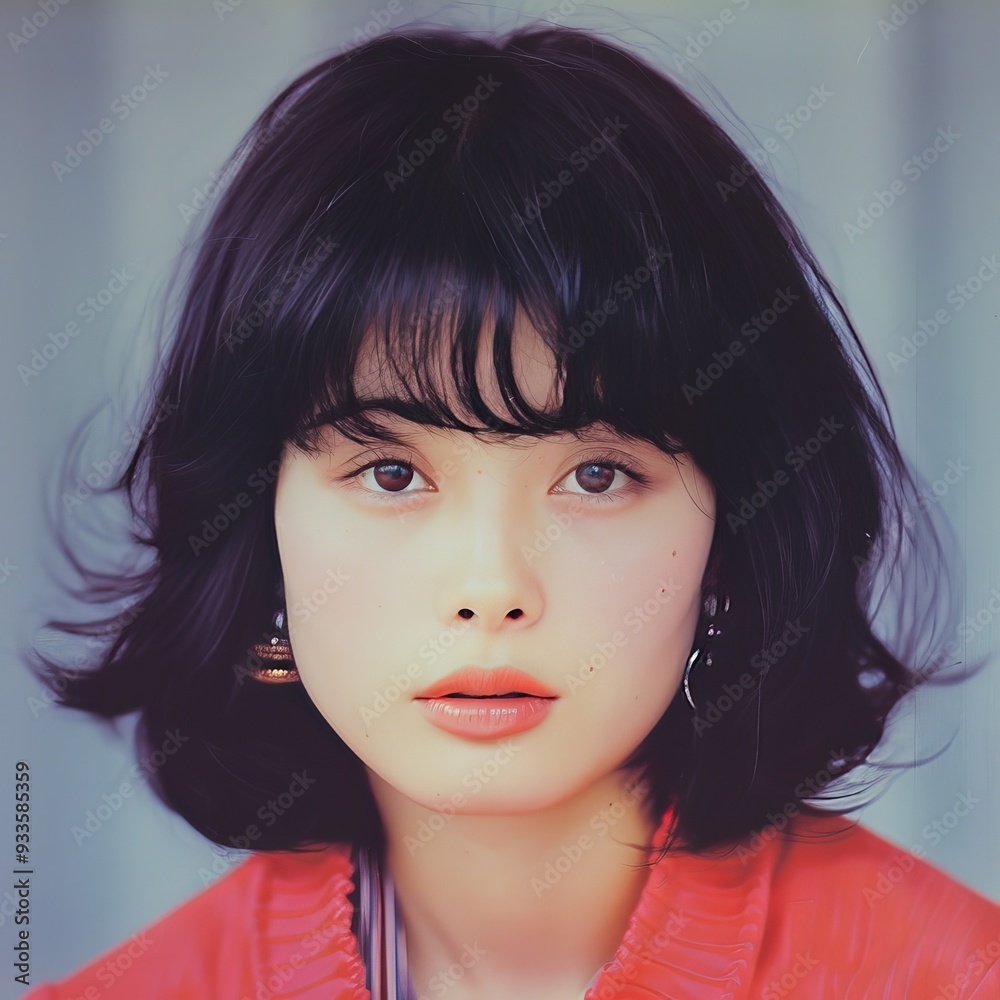 Foto de A 17-year-old Japanese female singer from the 80s, showcasing ...