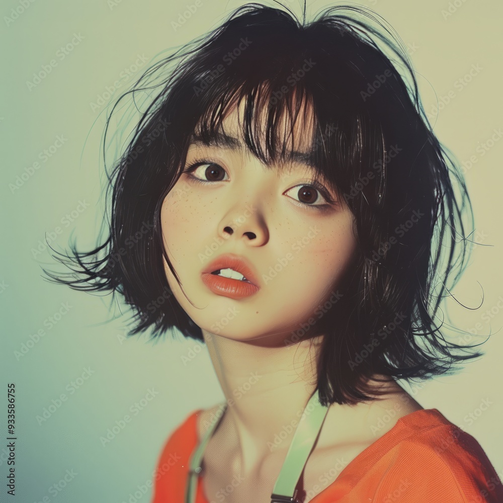 A 17-year-old Japanese female singer from the 80s, showcasing ...