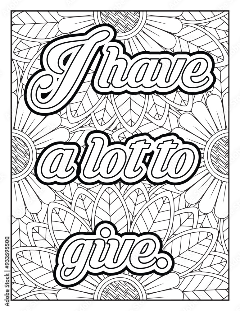 Positive affirmations for kids & students. Motivational quotes coloring ...