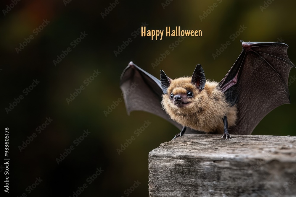 Vampire Bat Collage: Photos of a vampire bat with its wings spread wide ...