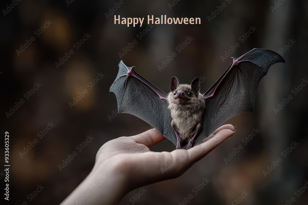 Vampire Bat Collage: Photos of a vampire bat with its wings spread wide ...