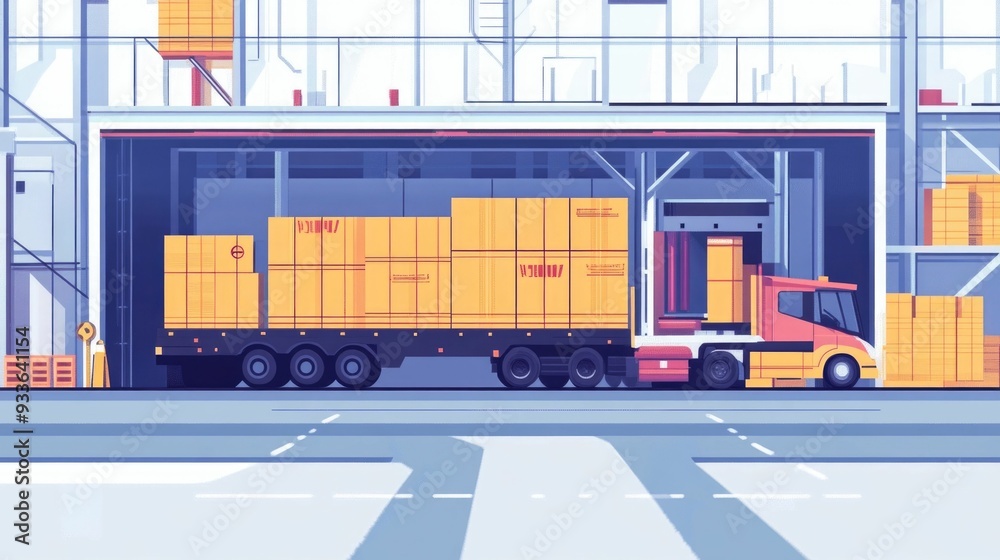 Automated Cross Docking Drives Efficient Logistics in Flat Design ...