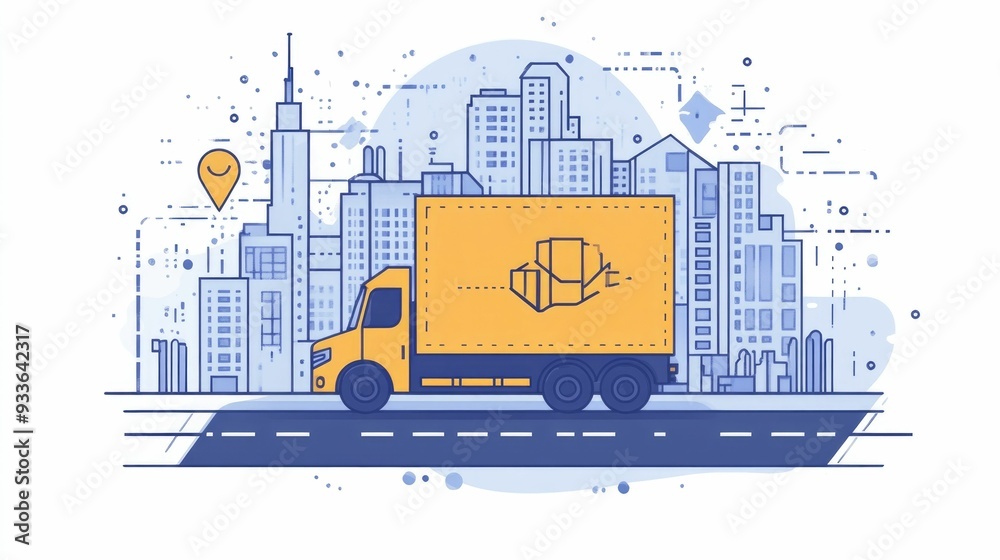 Automated logistics dispatch and delivery scheduling system with flat ...