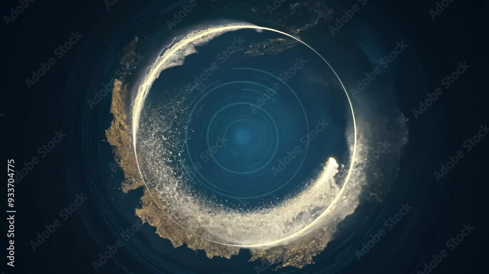 Visualizing the circular ocean currents around Antarctica in 2023 Stock ...