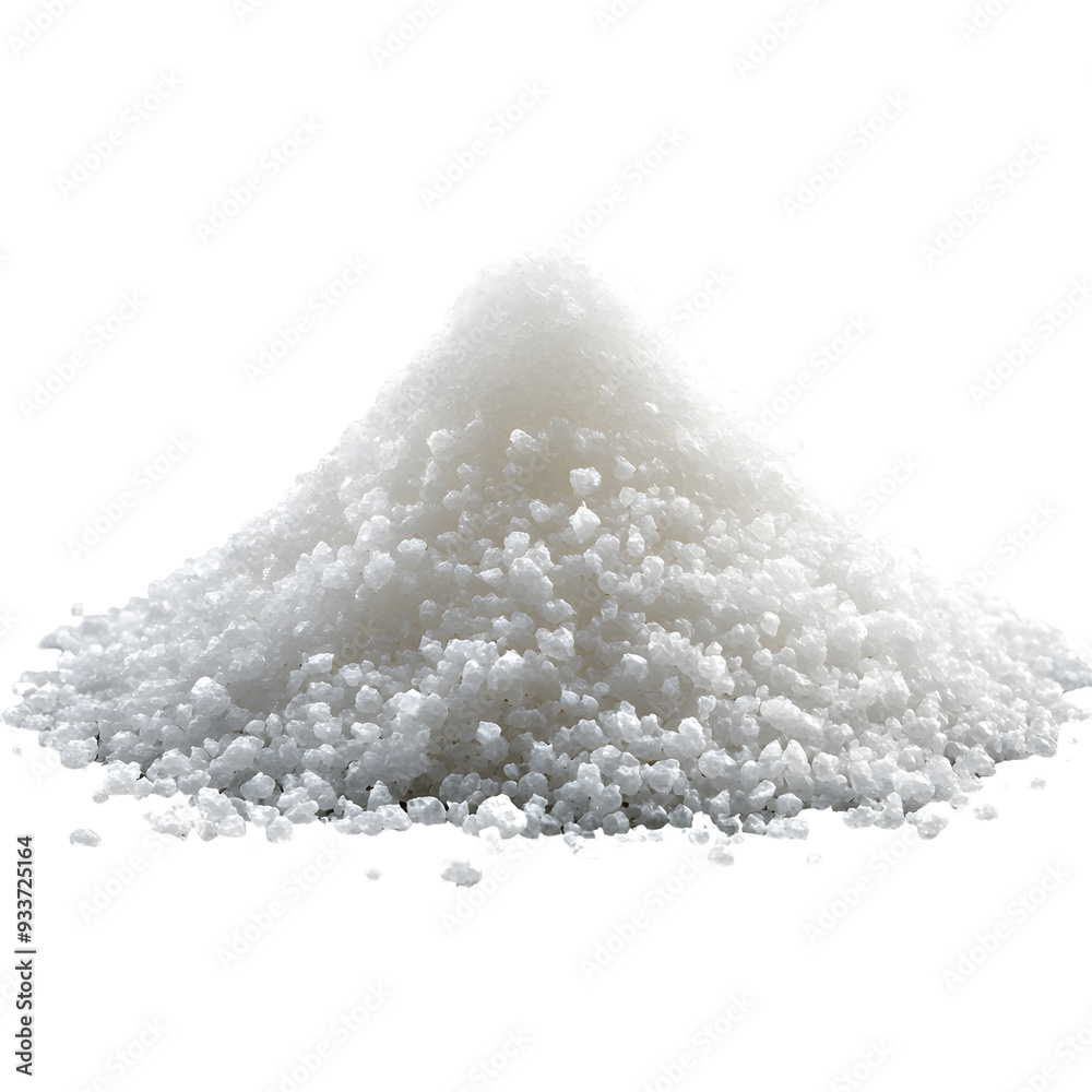 Macro Photography of Sodium Crystals on Plain White background ...