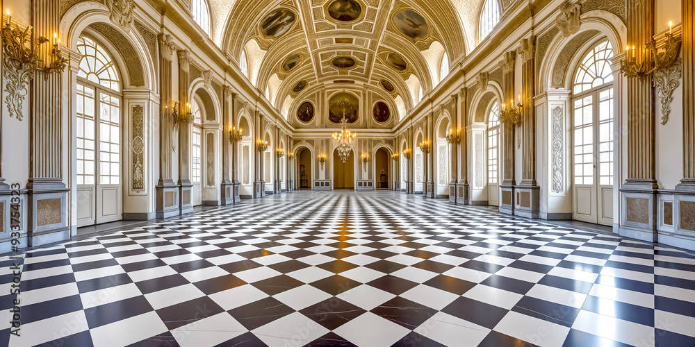 Palace Interior & Royal Elegance. Opulent Palace Interior: Grand Hall ...