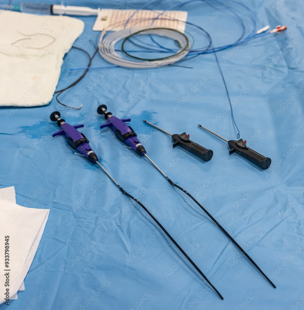 Foto de PTCA guide wires. Stent and catheter for implantation into ...