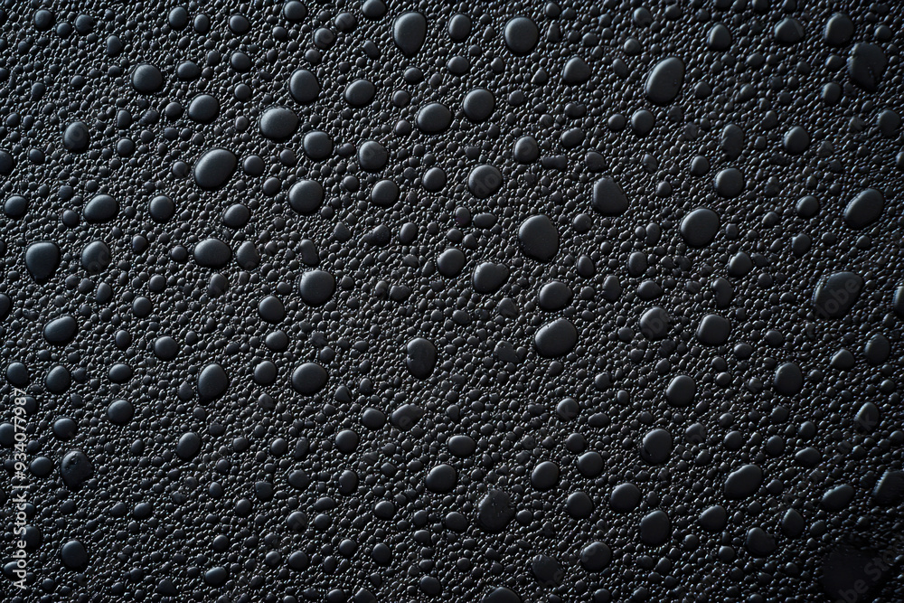 The background features a deep black neoprene texture that appears ...