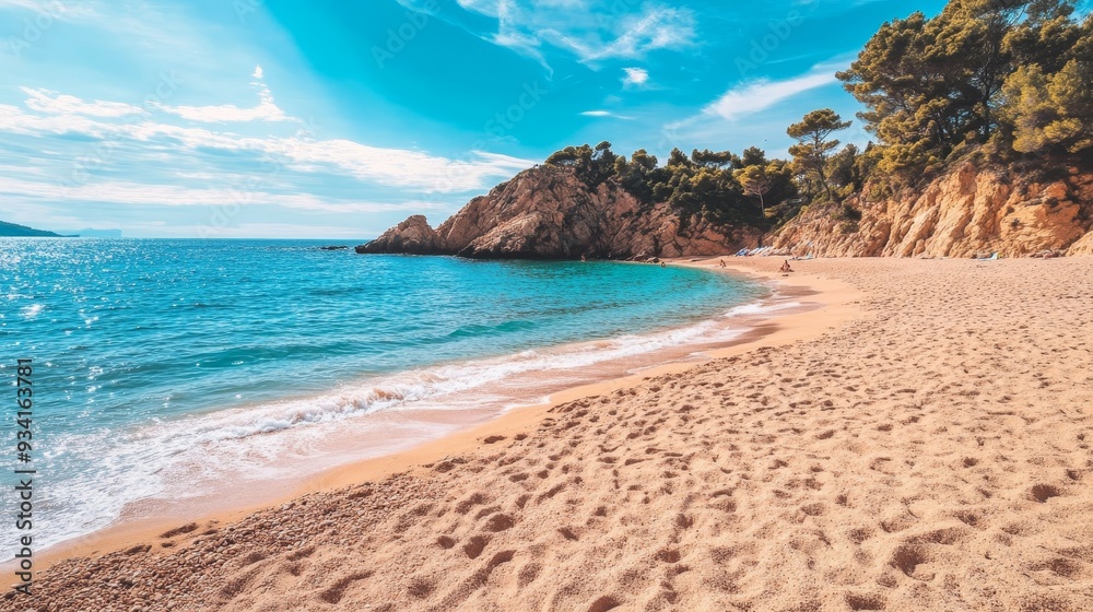 Secluded Beach Cove with Crystal Clear Water, Landscape, photography ...