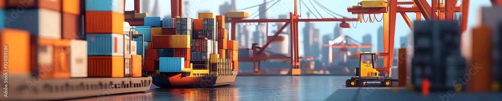 Transportation Networks: 3D Cartoon Insight into Industrial Logistics ...