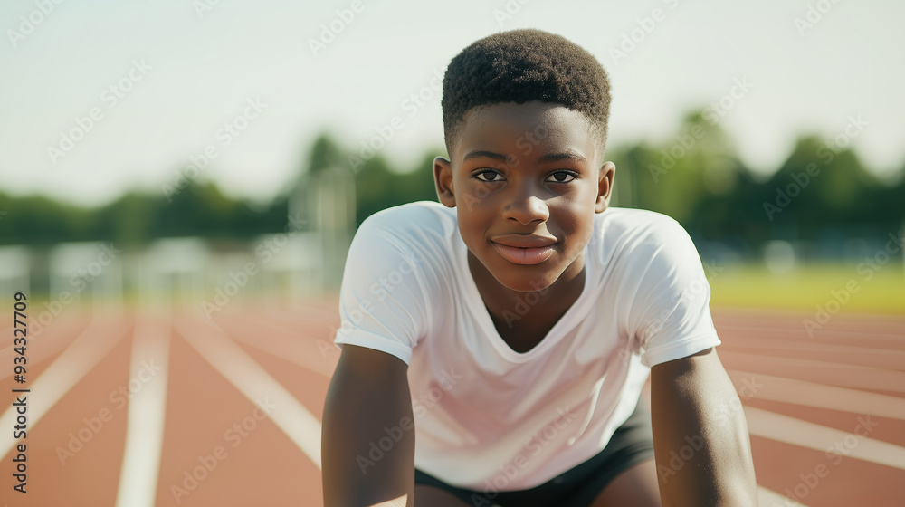 A dynamic and energetic image of a happy, confident young teenage boy ...