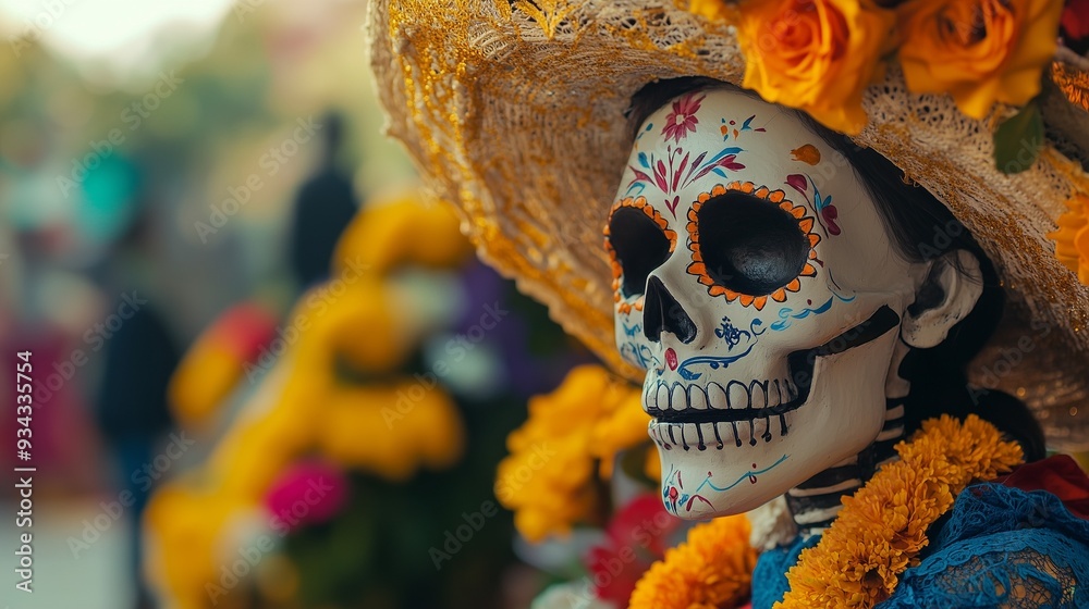 Day of the Dead in Mexico. Feast of the Holy Death. Santa Muerte. Stock ...