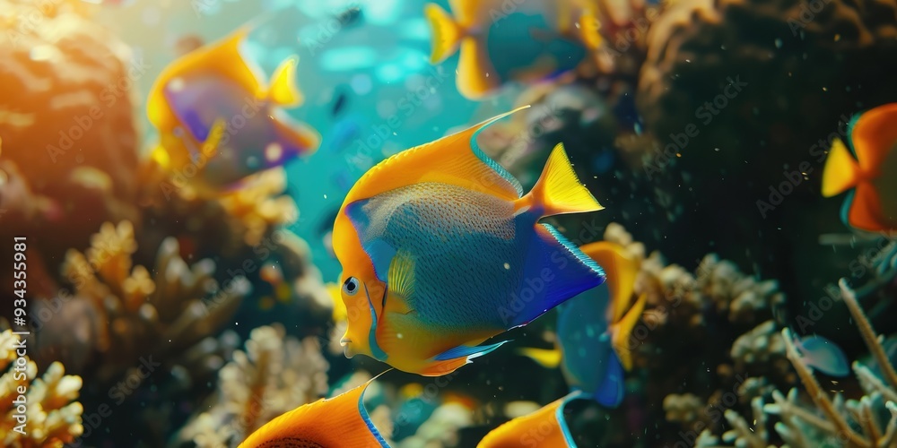 Queen angelfish blue angelfish golden angelfish queen angel and yellow ...