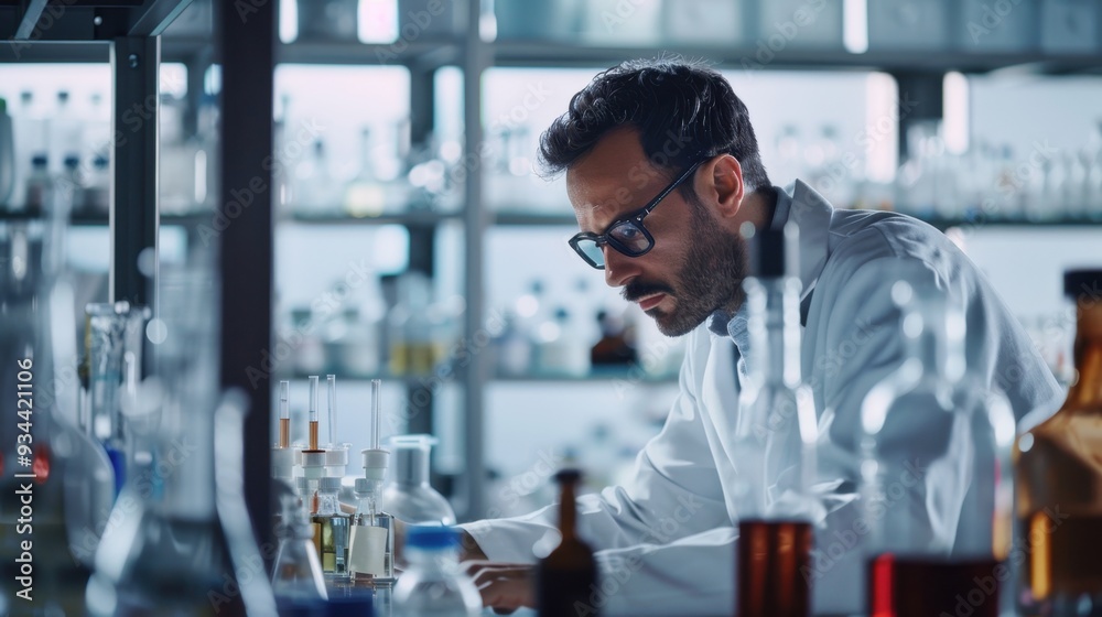 Forensic Scientist in Crime Lab Realistic and Stunning Photography ...