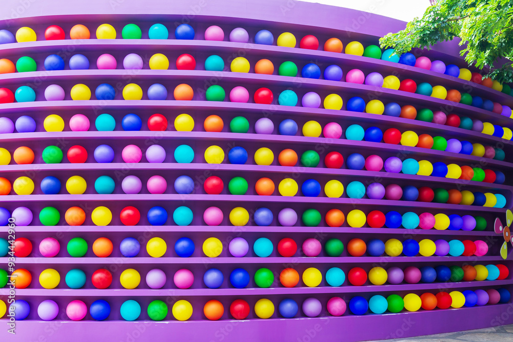 Colorful Memory Orb Wall from Inside Out at Gardens by the Bay ...